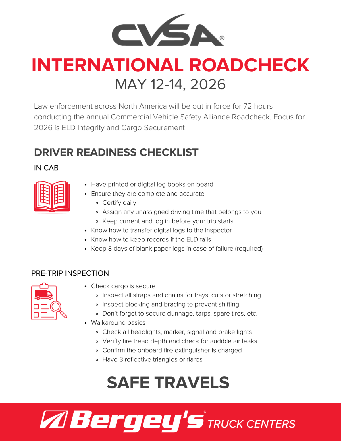 2026 CVSA Roadcheck Survival Guide - Bergey's Truck Centers: Medium ...